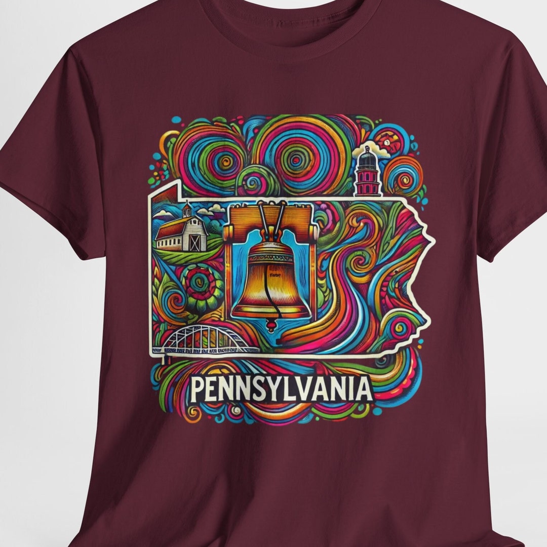 Pennsylvania Tee Shirt | Iconic Pennsylvania T-shirt | Liberty Bell ...