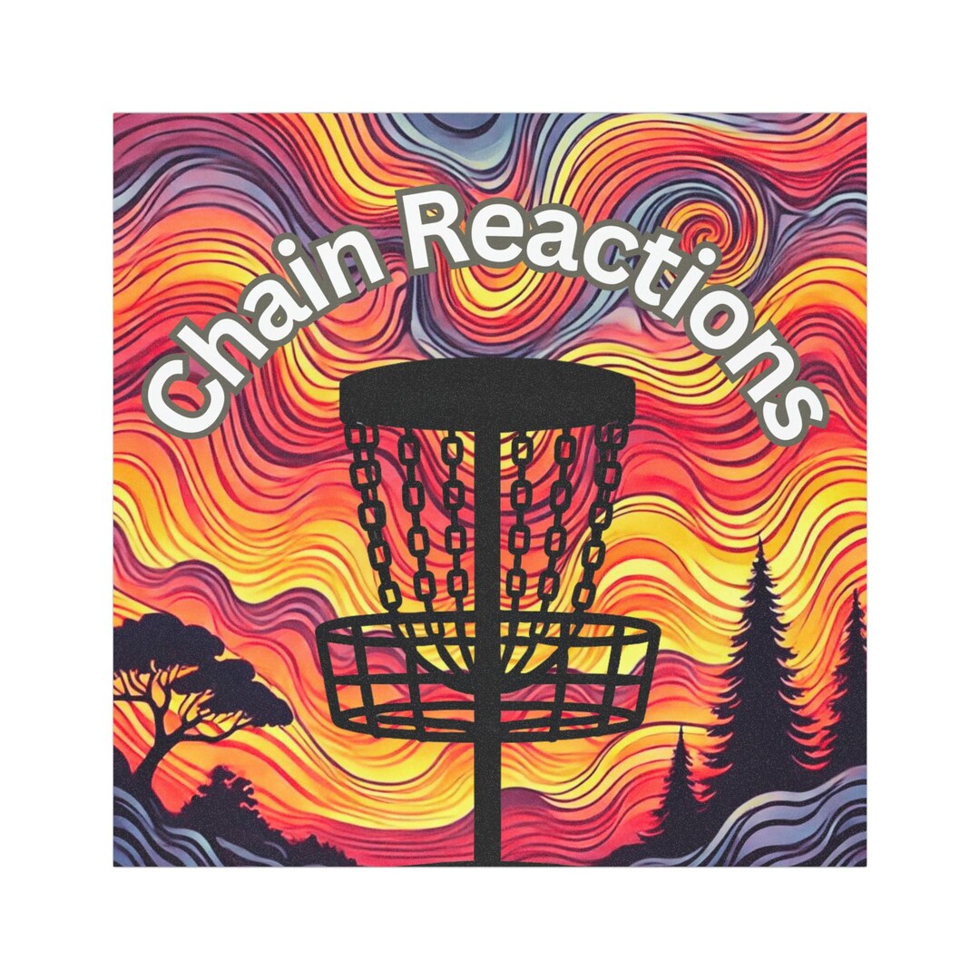 Disc Golf Magnet Chain Reactions Disc Golf Basket at Sunset Art Car ...