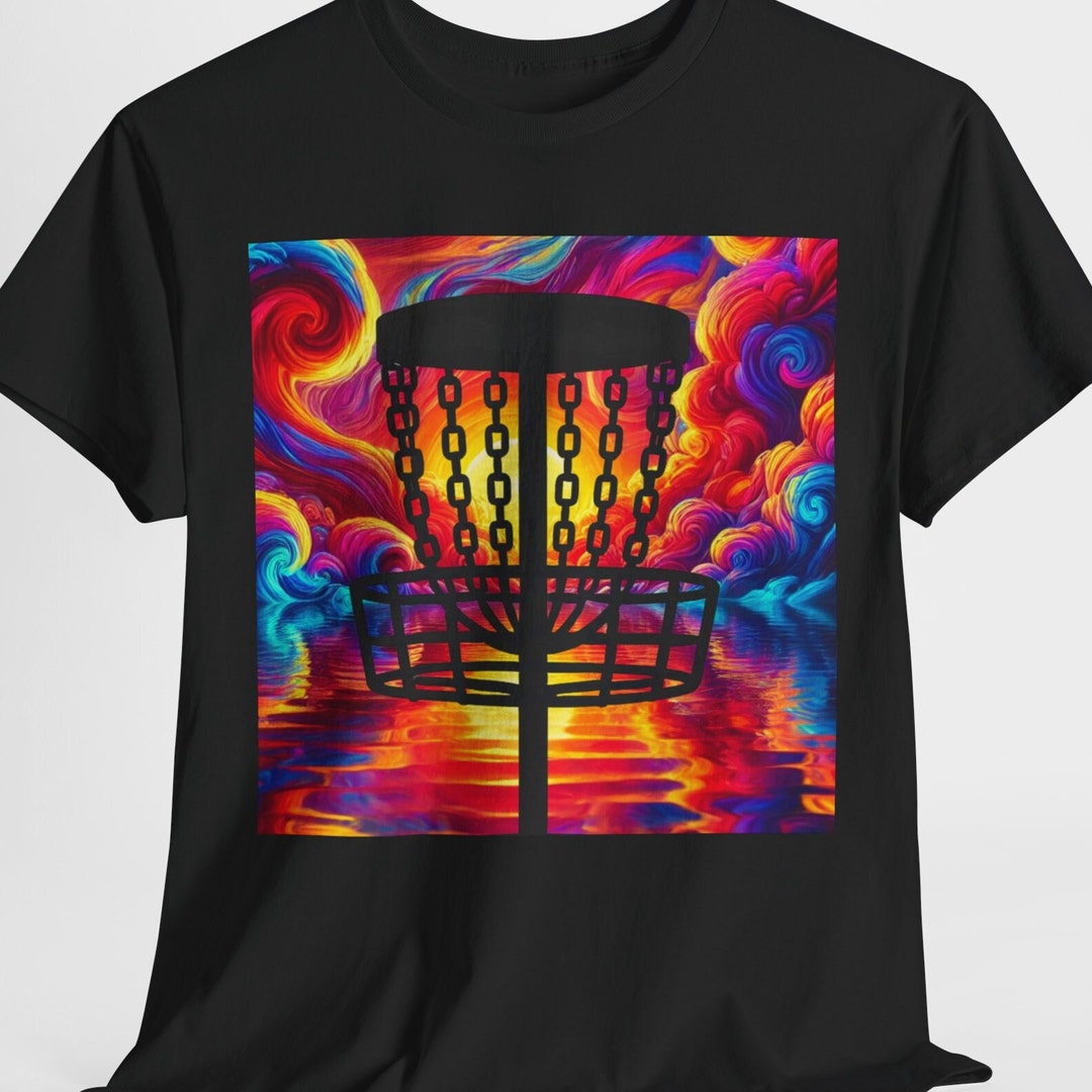 Disc Golf Shirt | Sunset Vibes Disc Golf Tee Shirt | Disc Golf Gifts ...