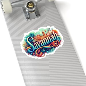 Savannah Kiss-cut Sticker - Savannah Souvenir Gift - Visit Savannah - Etsy