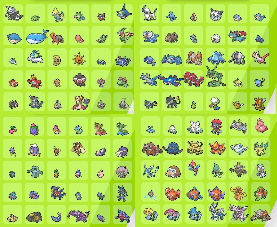 Complete/full Galar Pokedex Pokemon Sword/shield HOME Evs Trained - Etsy