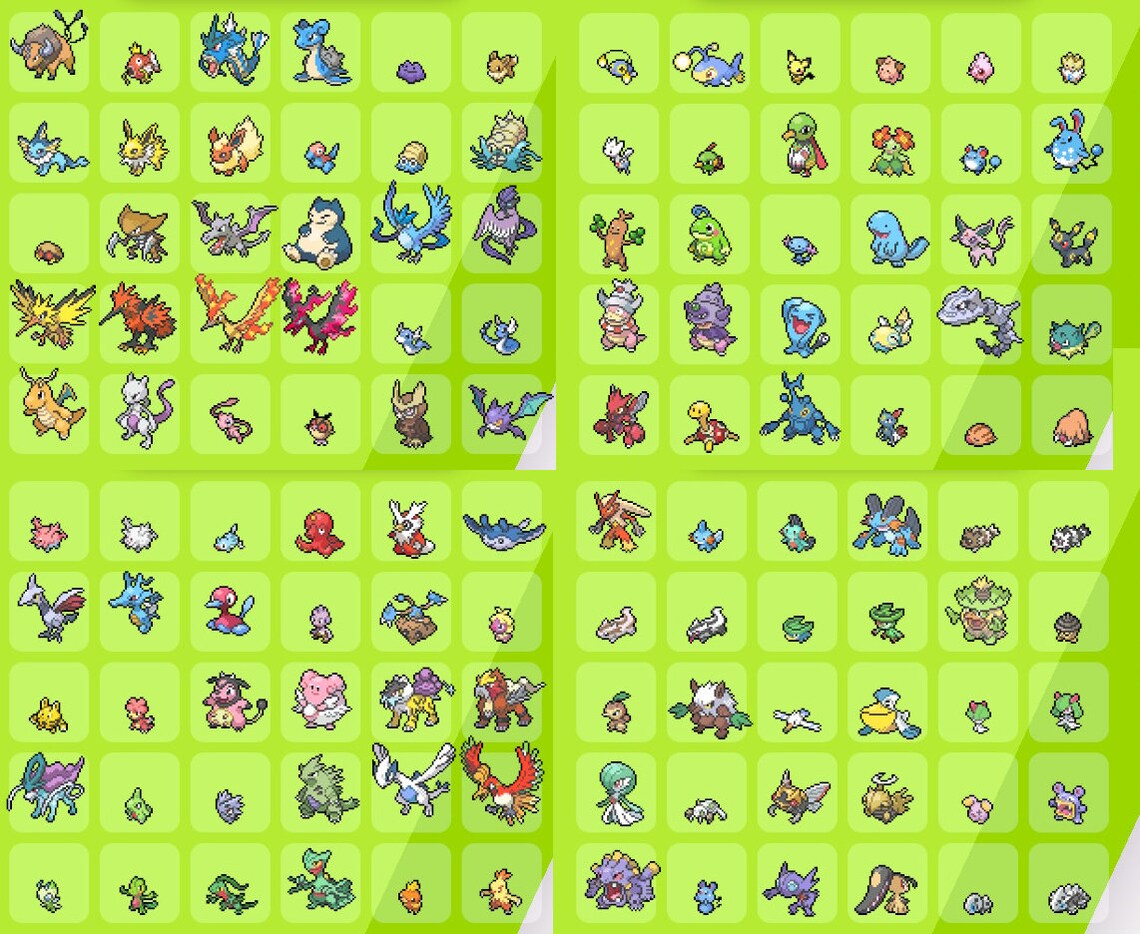 Complete/full Galar Pokedex Pokemon Sword/shield HOME Evs Trained - Etsy