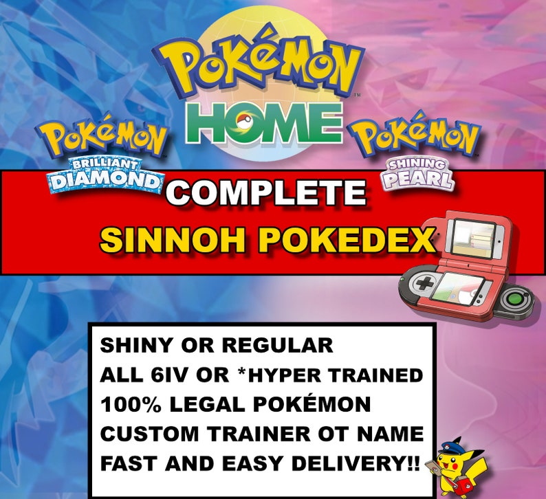 Complete/full Sinnoh Pokedex - Pokemon Brilliant Diamond/shining Pearl ...