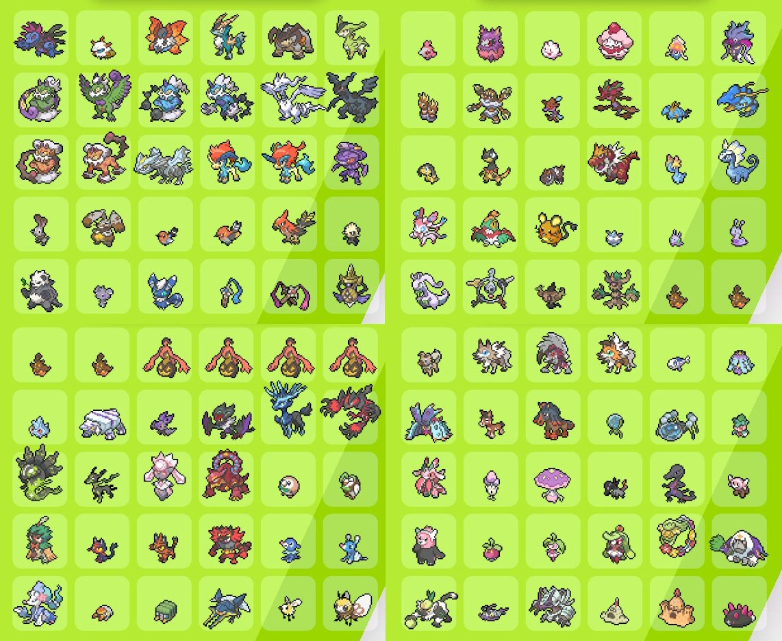 Complete Full Galar Pokedex Pokemon Sword Shield Home Evs Trained Etsy