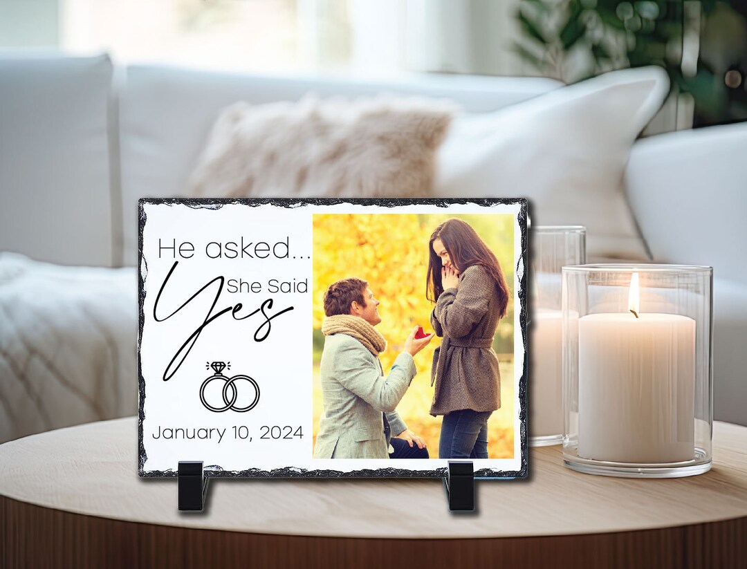 Personalized Photo Slate, Custom Photo Slate, Photo Rock Slate ...