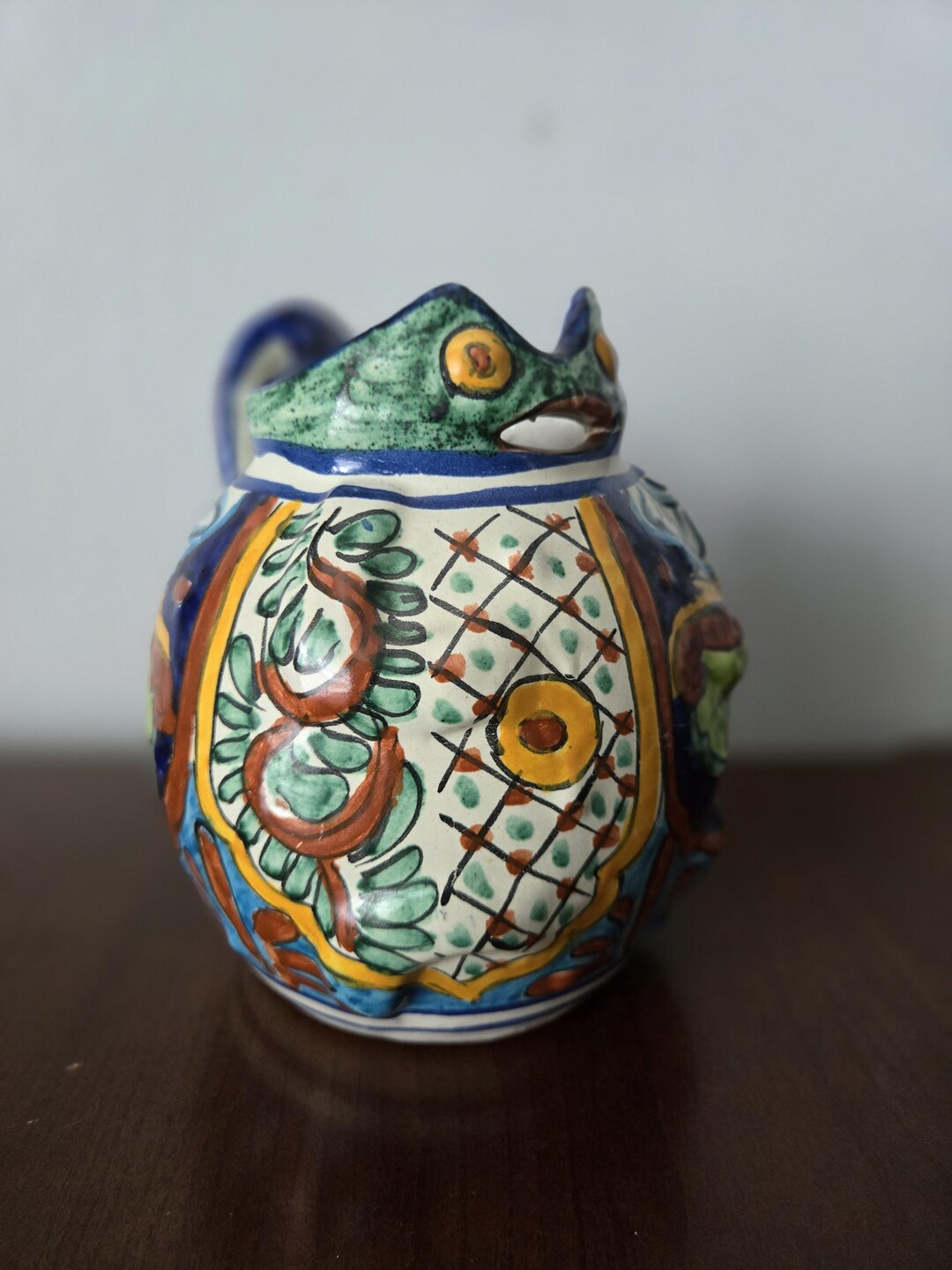 Vintage Talavera Pottery Frog Pitcher Mexican Pottery Talavera Pottery ...