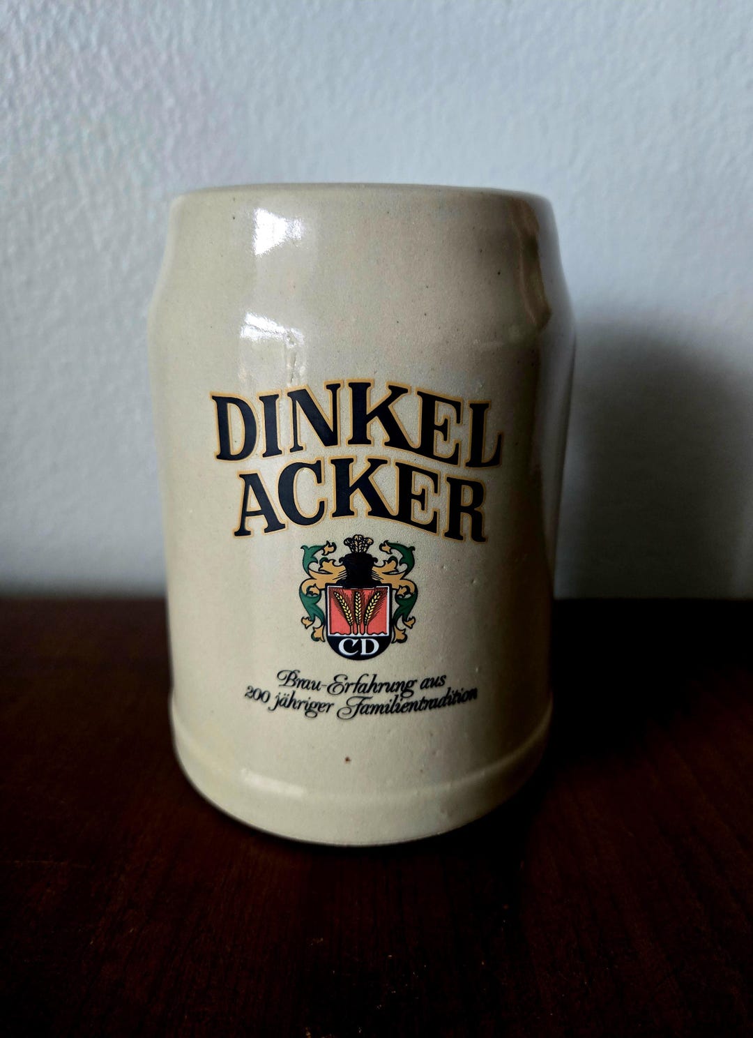 Vintage Dinkel Acker Beer Stein - German Mug, .5 Liter - Etsy