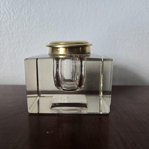 Antique Cut Glass Inkwell Art Deco Vintage Inkwells - Etsy