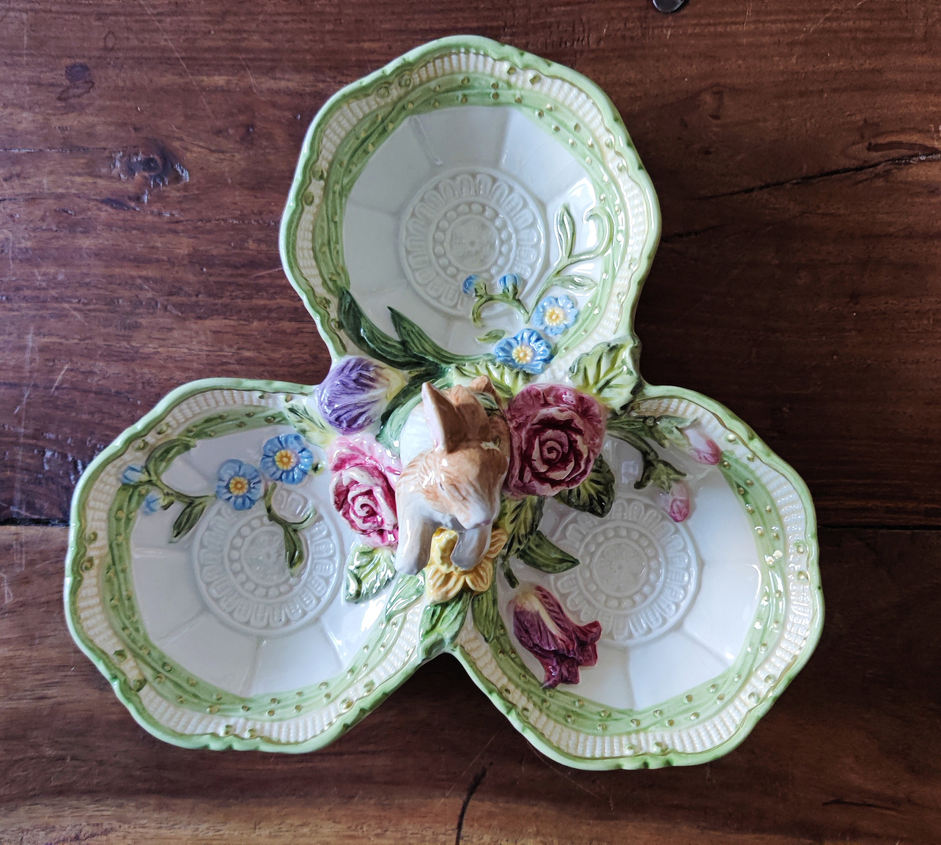 Vintage Kaldun and Bogle Bunny Plater and Spoon Easter Rabbit Decor ...
