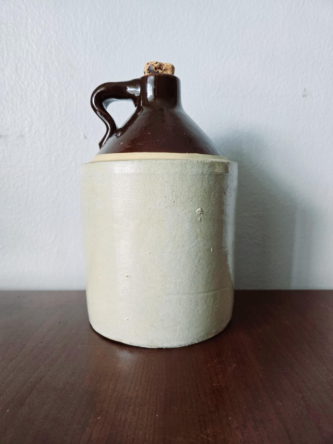 Antique Salt Glazed Moonshine Jug Stoneware Jugs Antique Crocks Antique ...