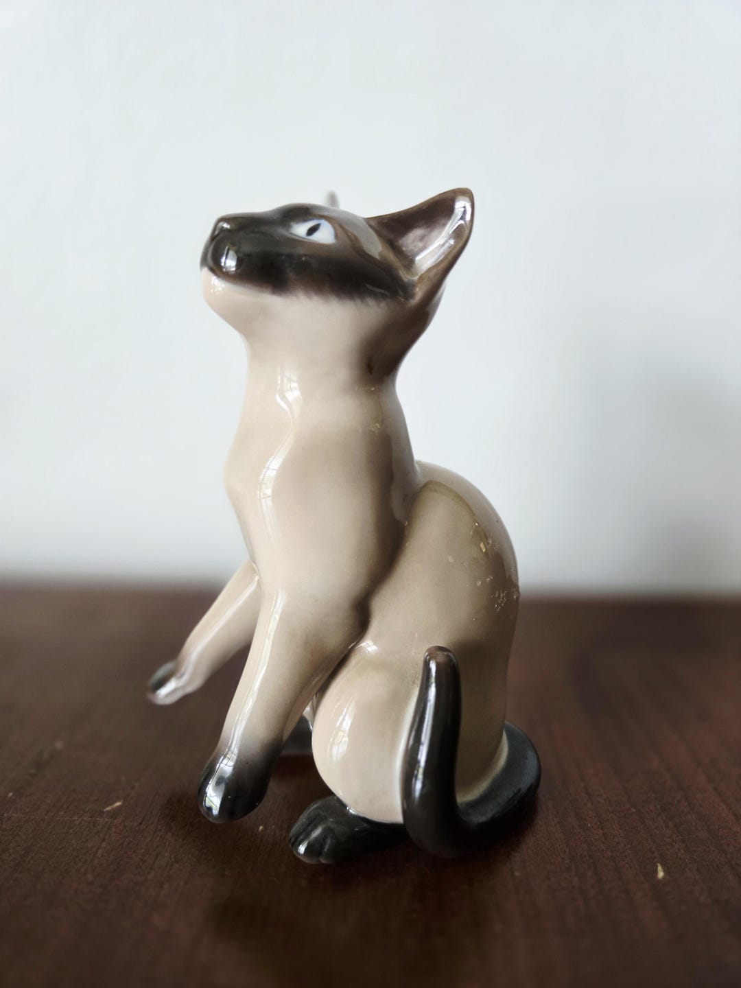 Vintage Bing Grondahl Denmark Porcelain Siamese Cat Figurine Mid ...