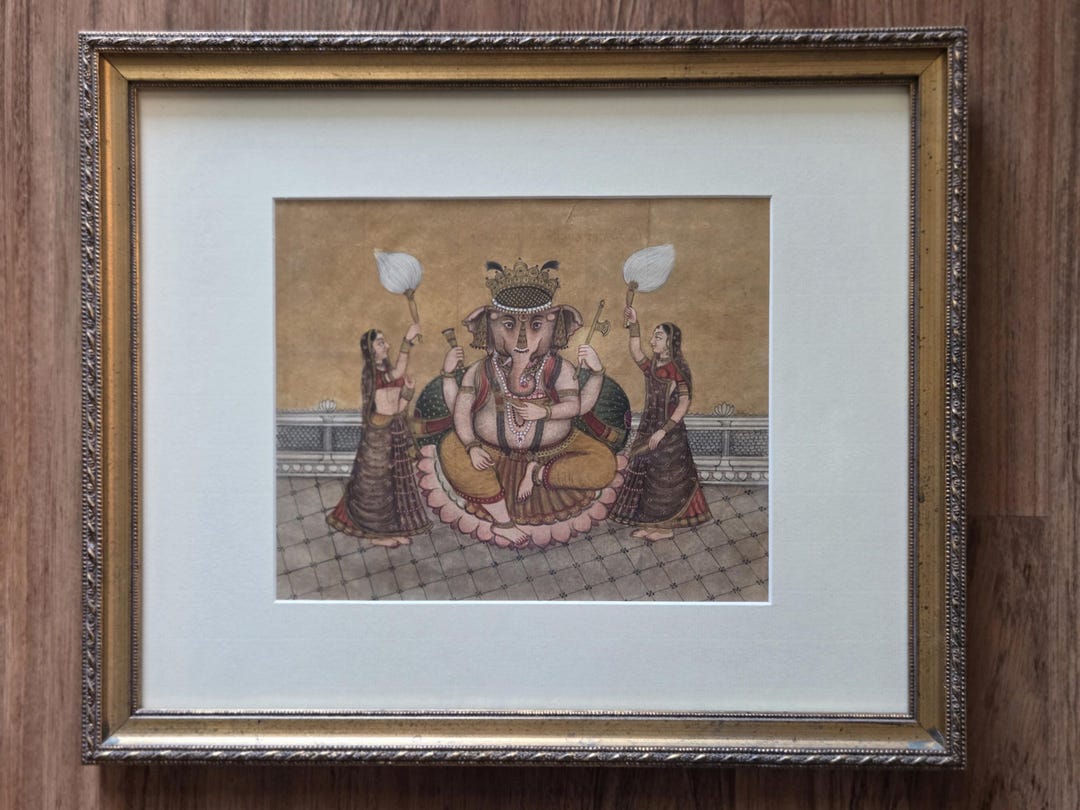 Antique Indian Marwar School Painting Original Art Mughal Paintings ...