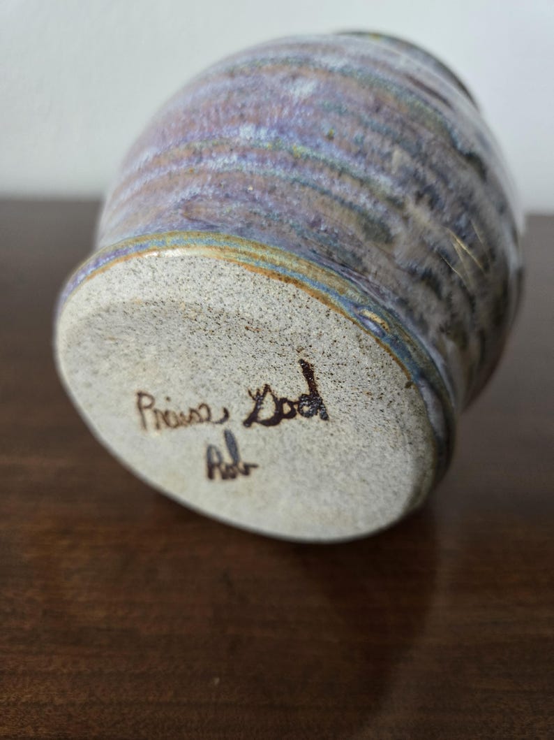 Rob Grimes Art Pottery Vase, Signed Texas Pottery (5x5) - Etsy