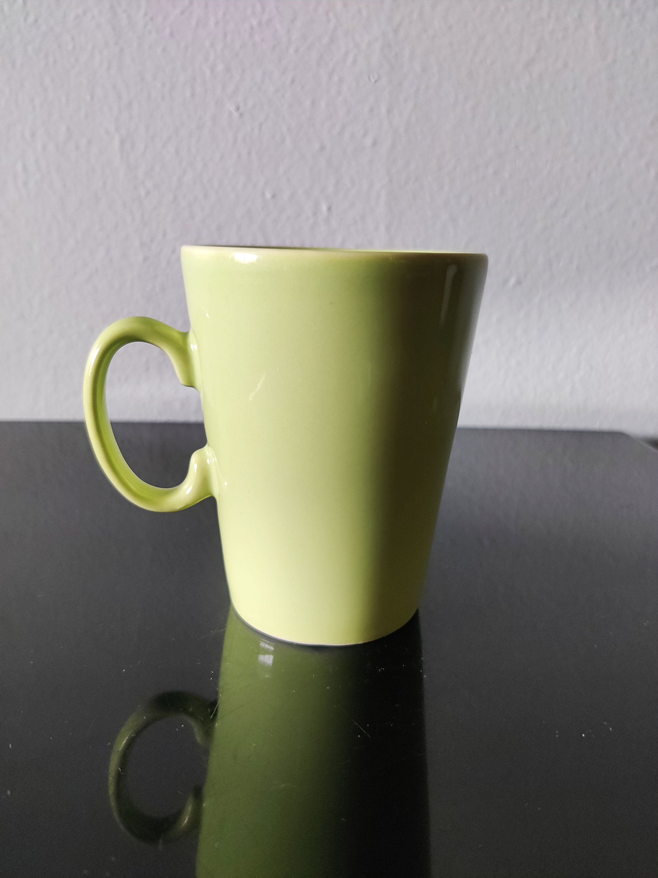 Vintage Lime Green Coffee Mug, Just Mugs England Pottery - Etsy