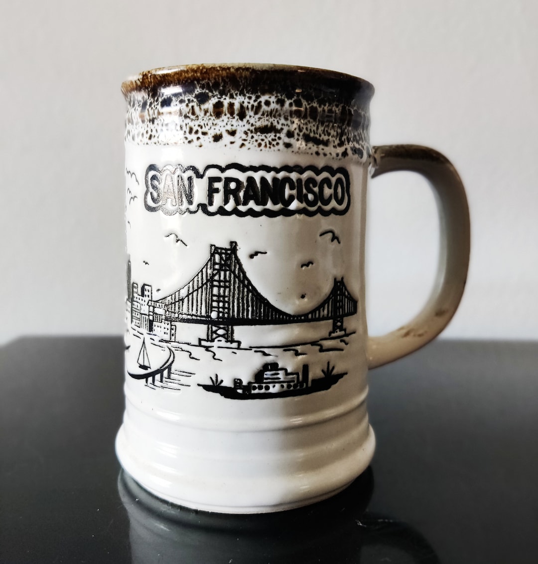 Vintage San Francisco Mug Golden Gate Bridge San Francisco Mugs - Etsy