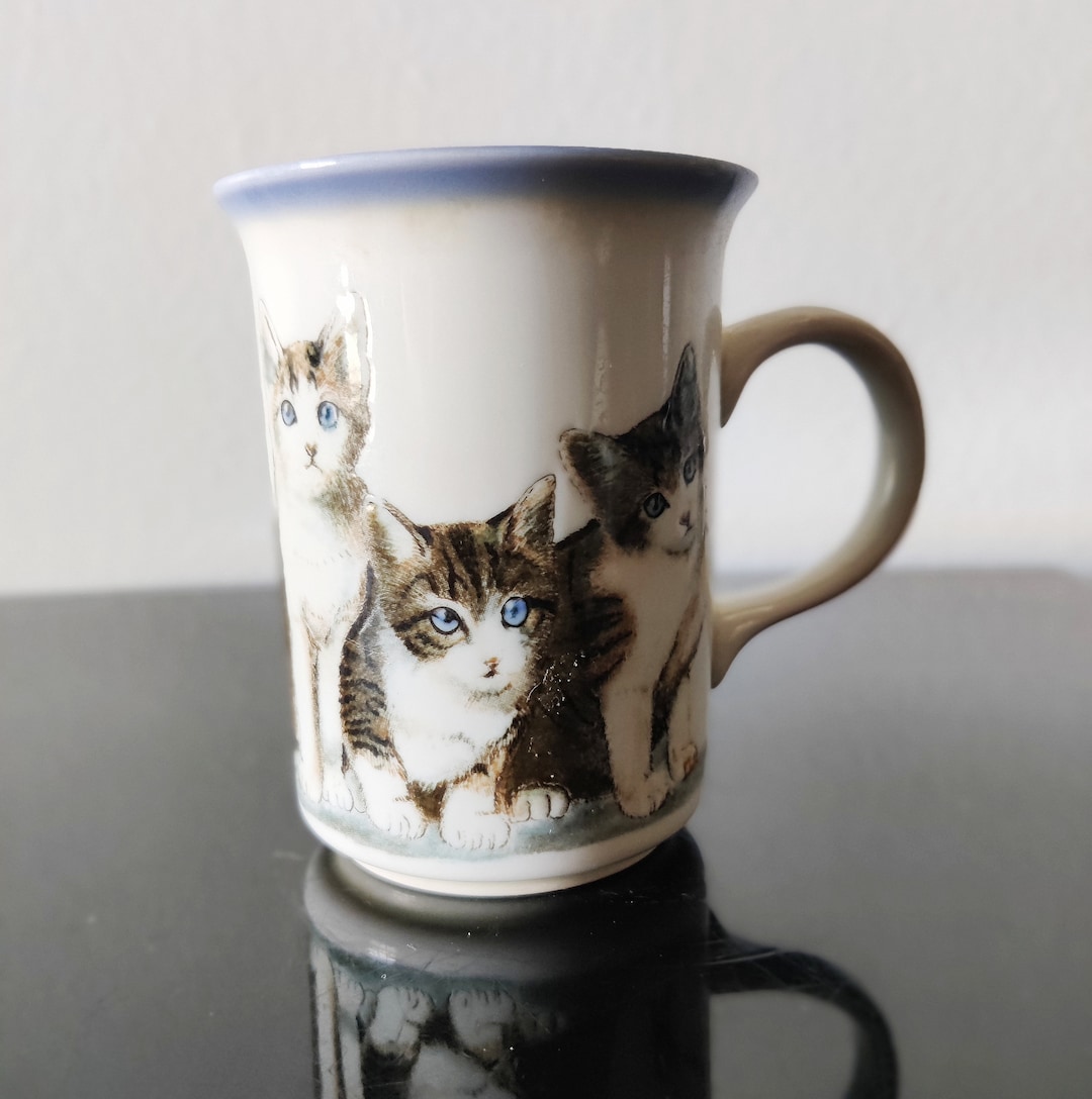 Otagiri Embossed Kitten Coffee Mug Japanese Mugs Vintage Coffee Mugs ...