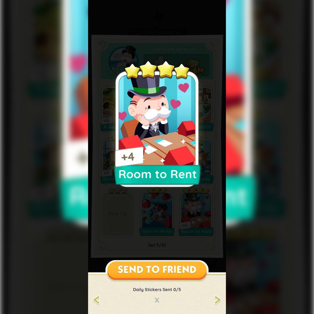 Monopoly Go Room to Rent Sticker - Etsy