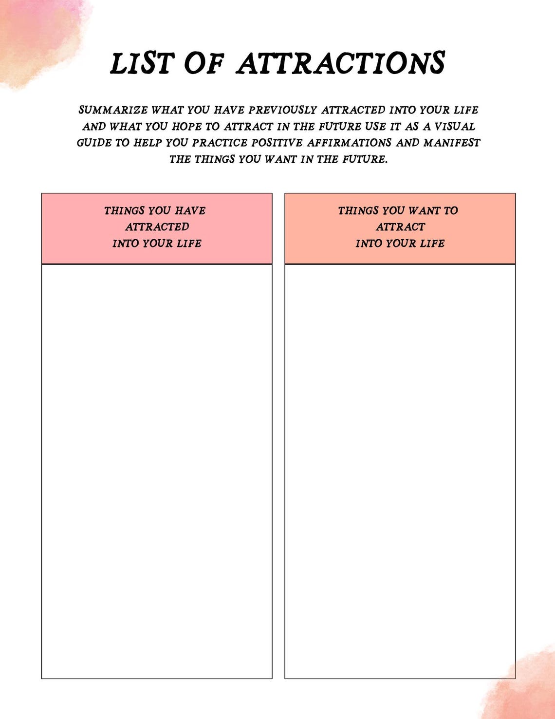 Ultimate Digital Manifestation Journal Template | Digital Law of ...