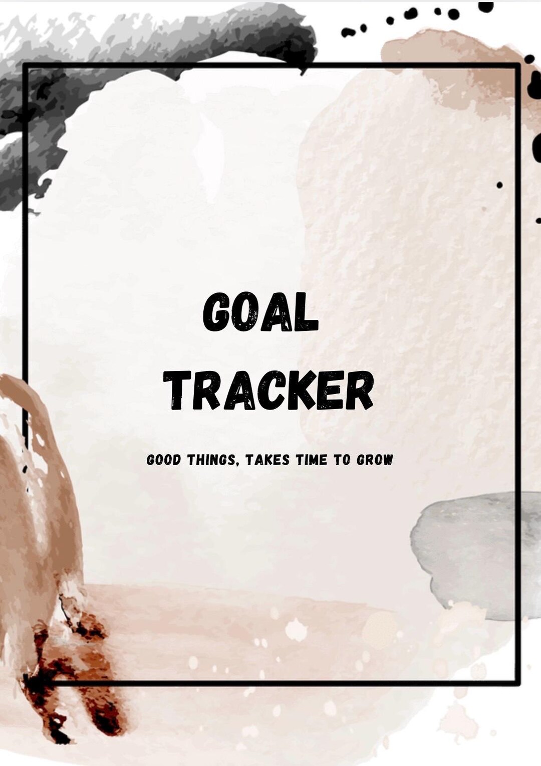 Goal Tracker Digital Template | Plan & Achieve Your Goals Effortlessly ...