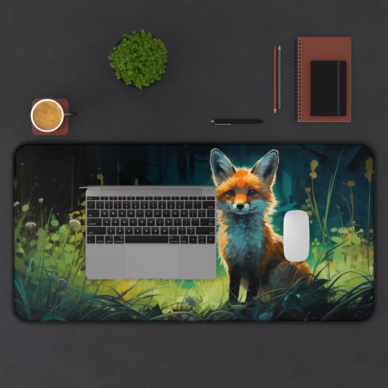 Garden Fox, Mousepad - Etsy