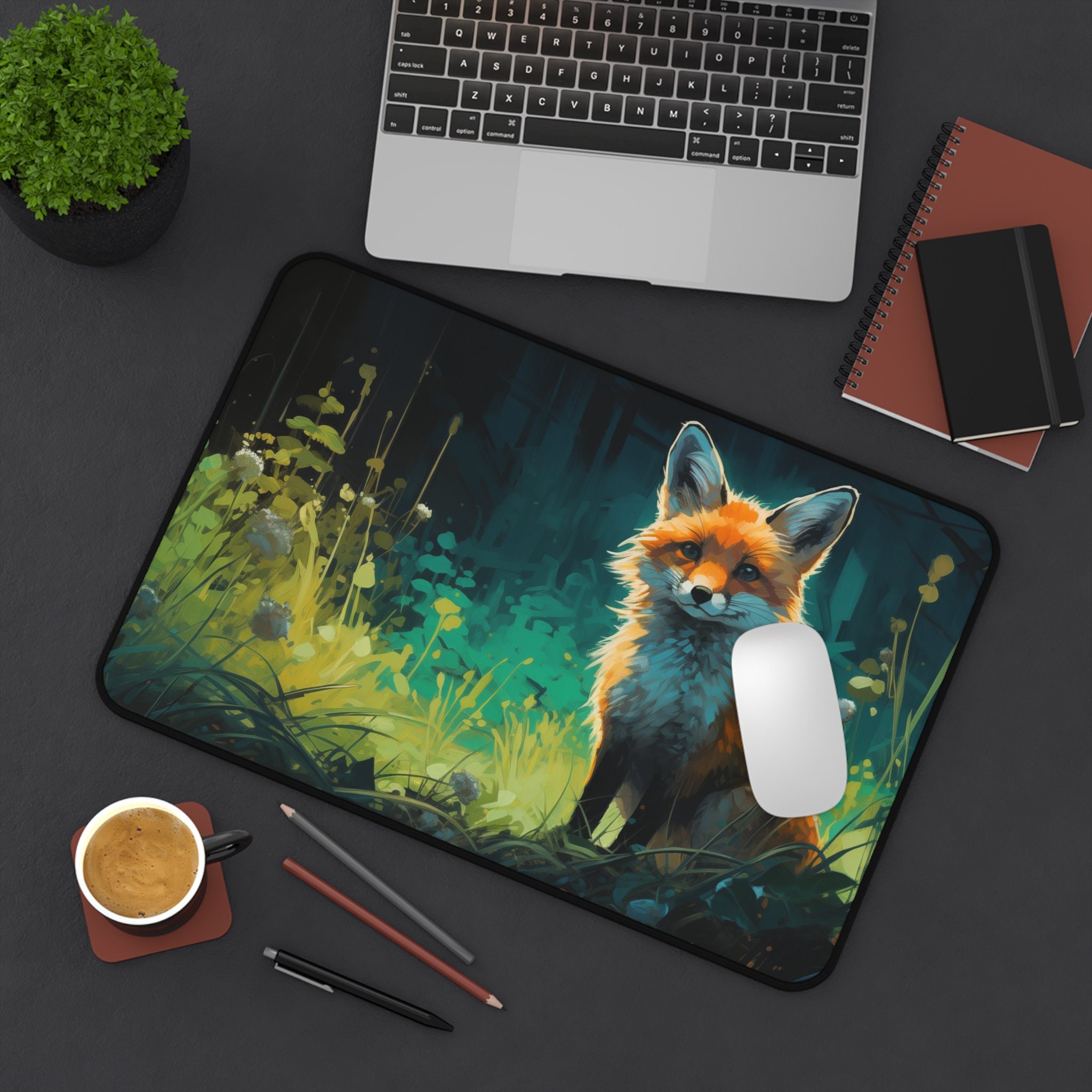 Garden Fox, Mousepad - Etsy