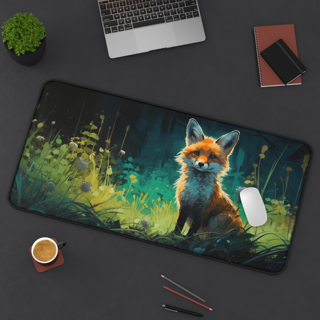 Garden Fox, Mousepad - Etsy