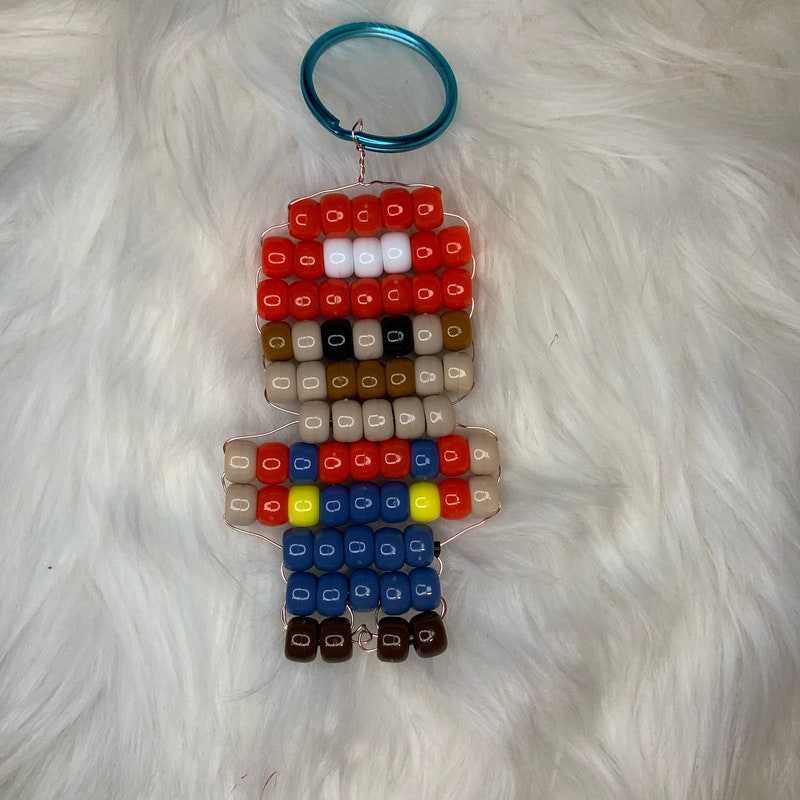 Pony Bead Keychain - Etsy