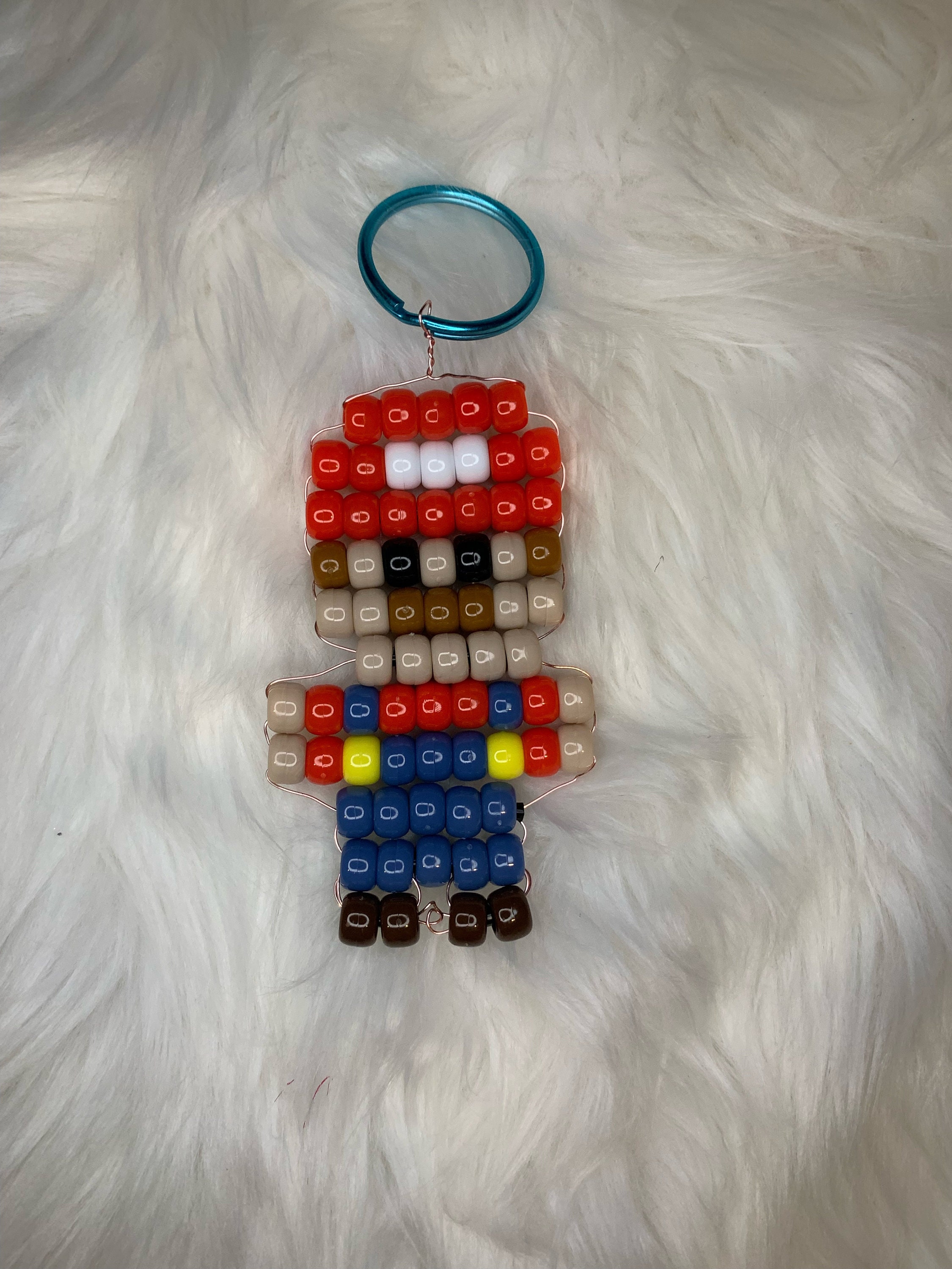Mario Pony Bead Keychain - Etsy