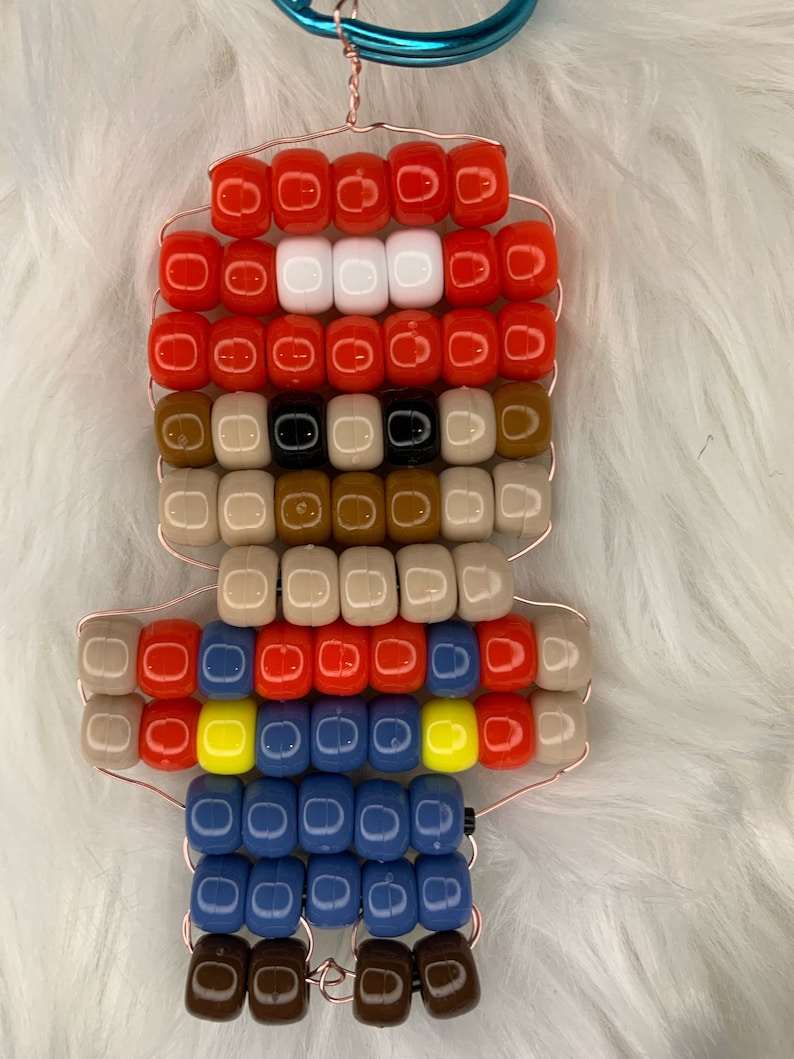 Mario Pony Bead Keychain - Etsy