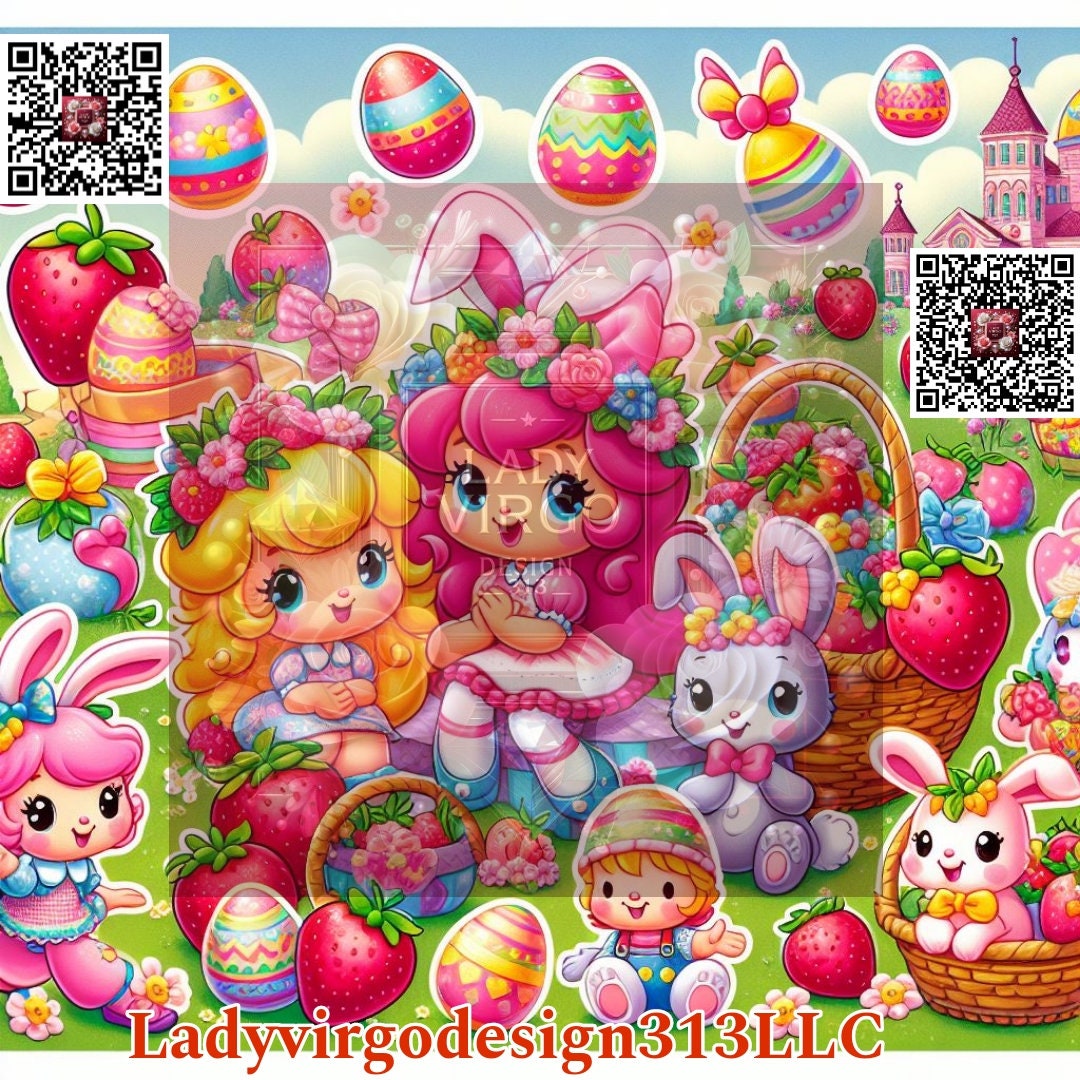 Strawberry Shortcake Easter - Etsy