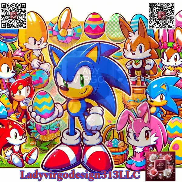 Sonic Easter Svg - Etsy