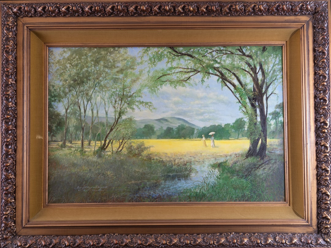 Original Vintage Oil Painting "august Near Carlburg" by Jerry Wayne ...