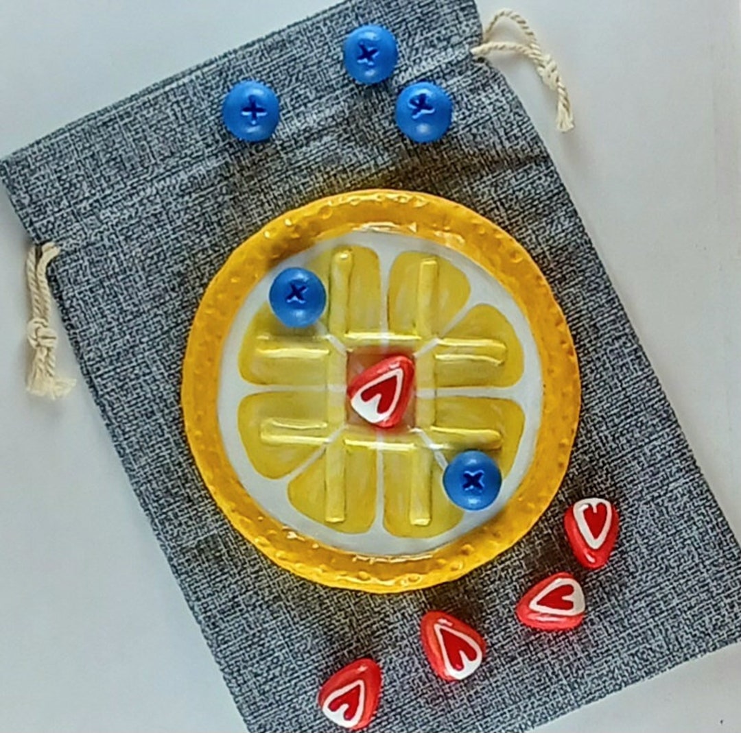 Lemon Tic Tac Toe Game With Strawberries and Blueberries - Etsy