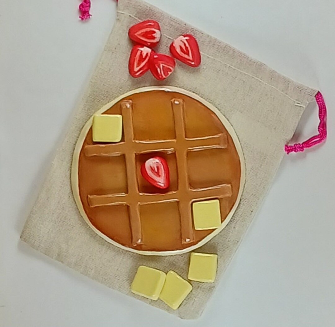 Pancake Tic Tac Toe Game Set With Strawberries and Slices of Butter ...