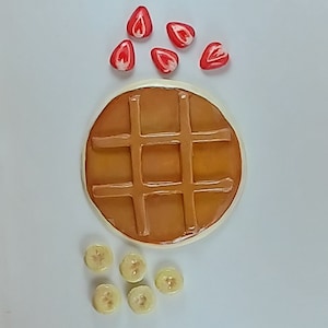 Pancake Tic Tac Toe Game Set With Strawberries and Banana Slices Game ...
