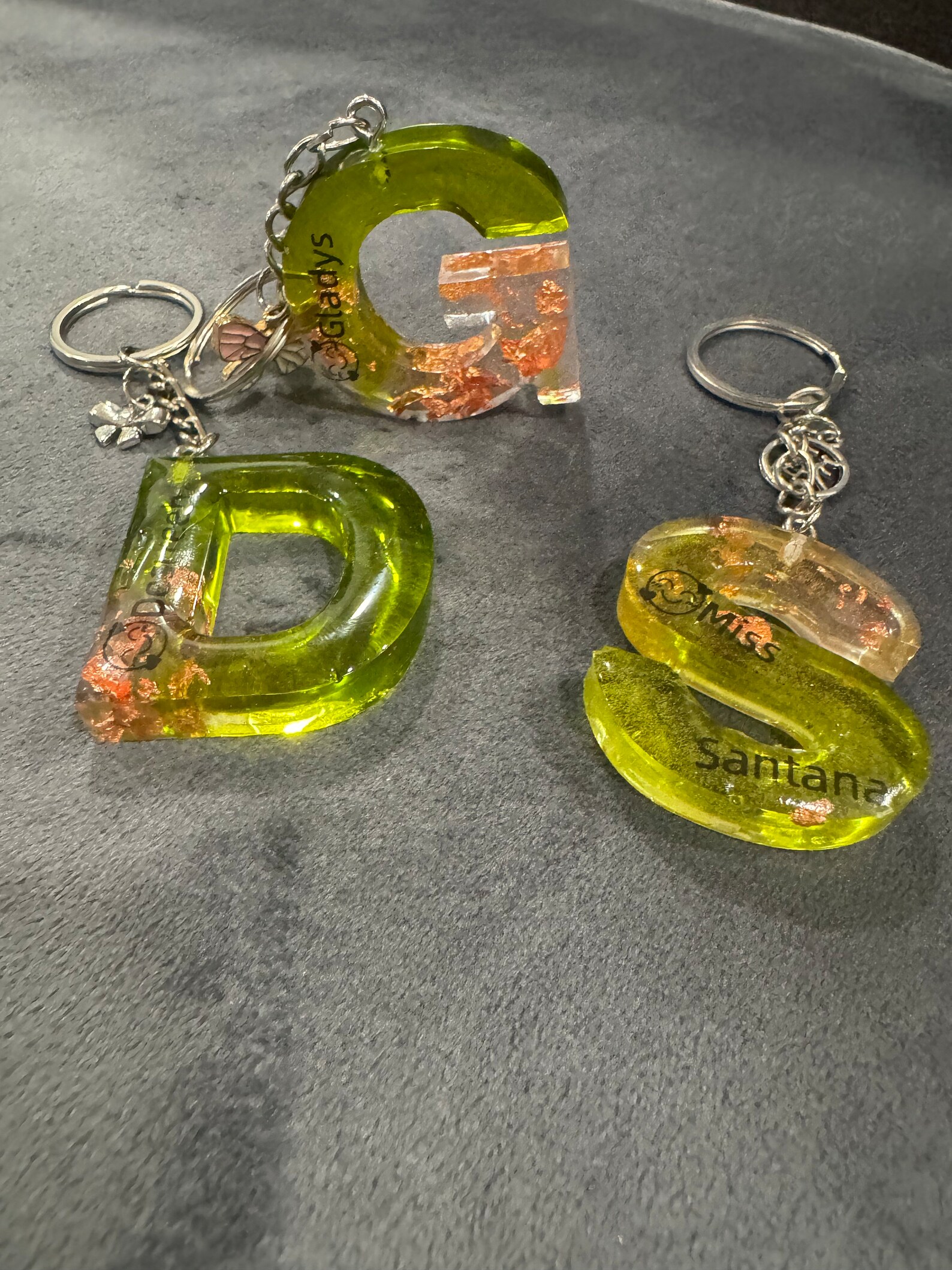 Letter Keychain (personalized) - Etsy