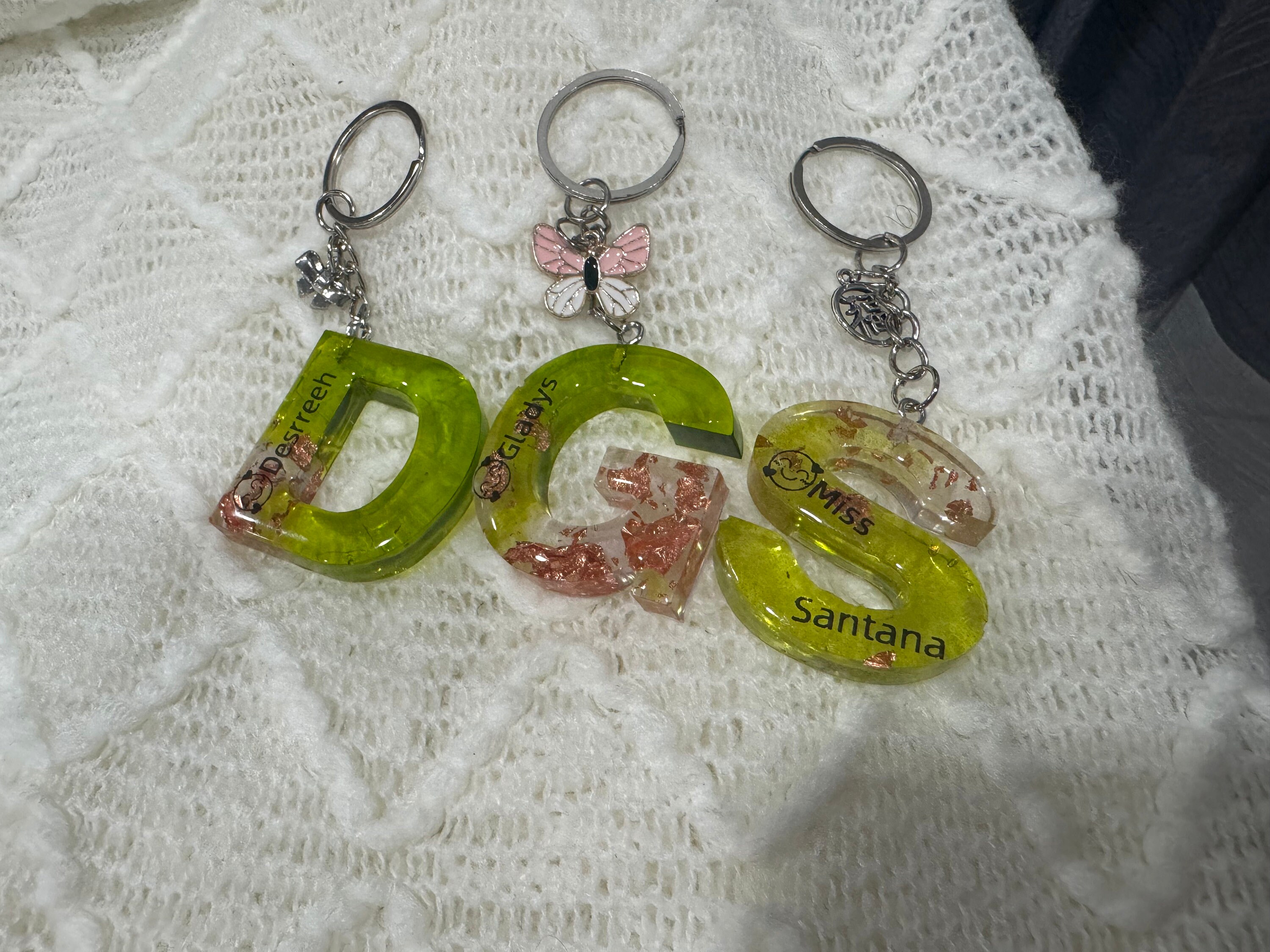 Letter Keychain (personalized) - Etsy
