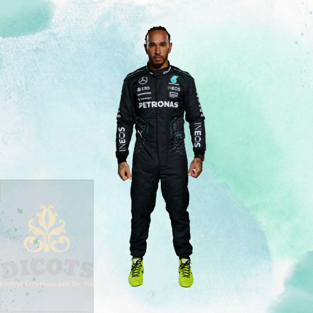 F1 Lewis Hamilton Suit Go Kart Race Suit CIK/FIA Mercedes Karting ...