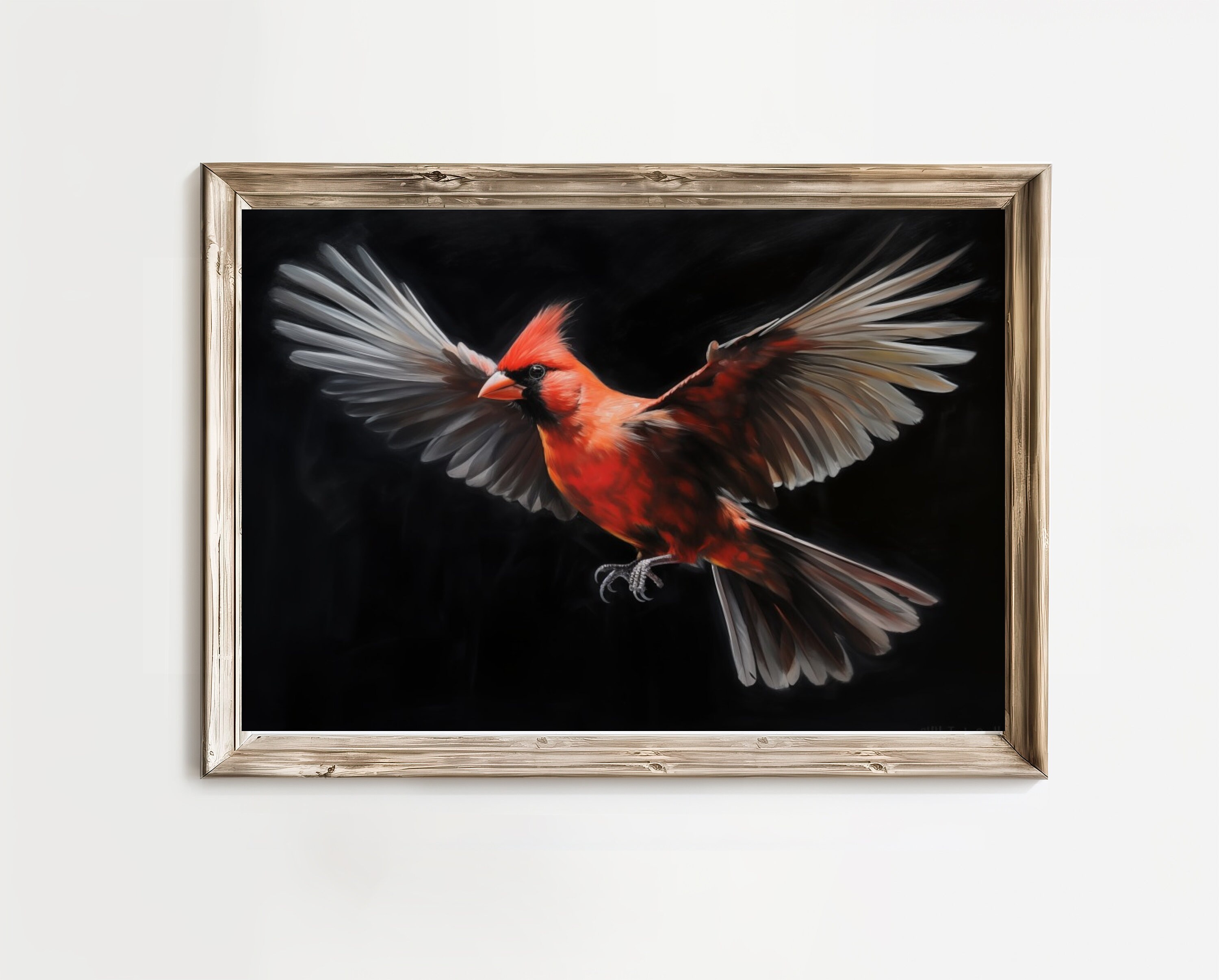 Northern Cardinal Bird Print | Printable Wall Art | Boy Room Wall Decor ...