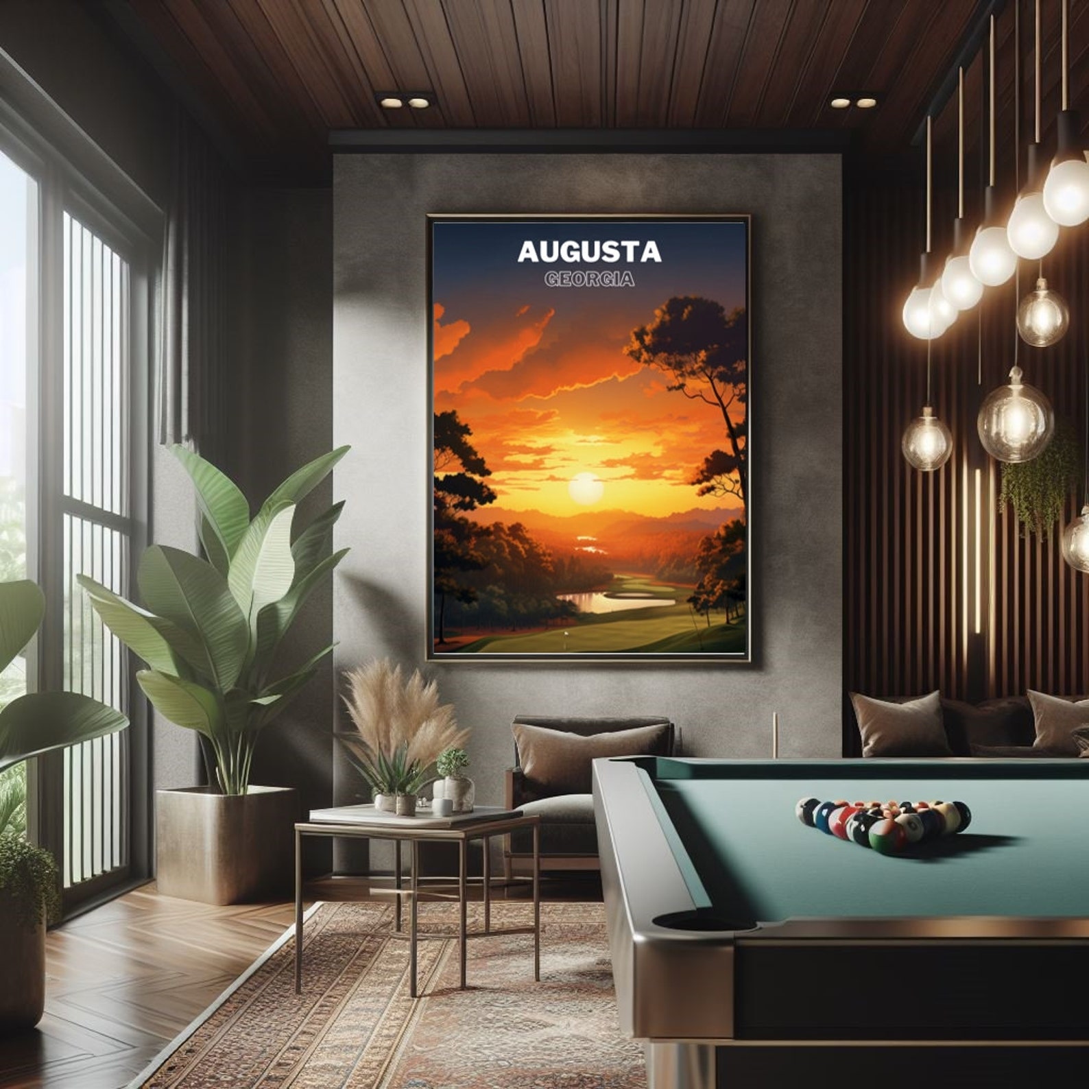 Augusta National Golf Print Poster| the Masters Travel Poster ...