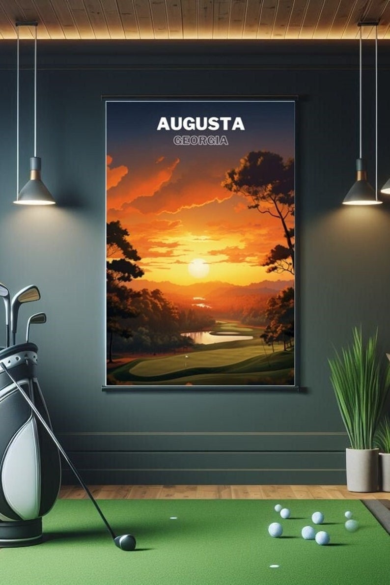 Augusta National Golf Print Poster| the Masters Travel Poster ...