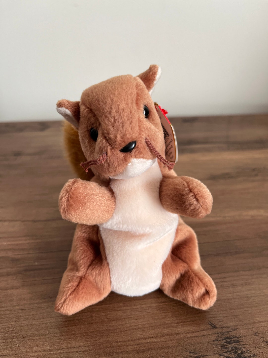 1996 Ty Beanie Baby Nuts the Squirrel RARE - Etsy