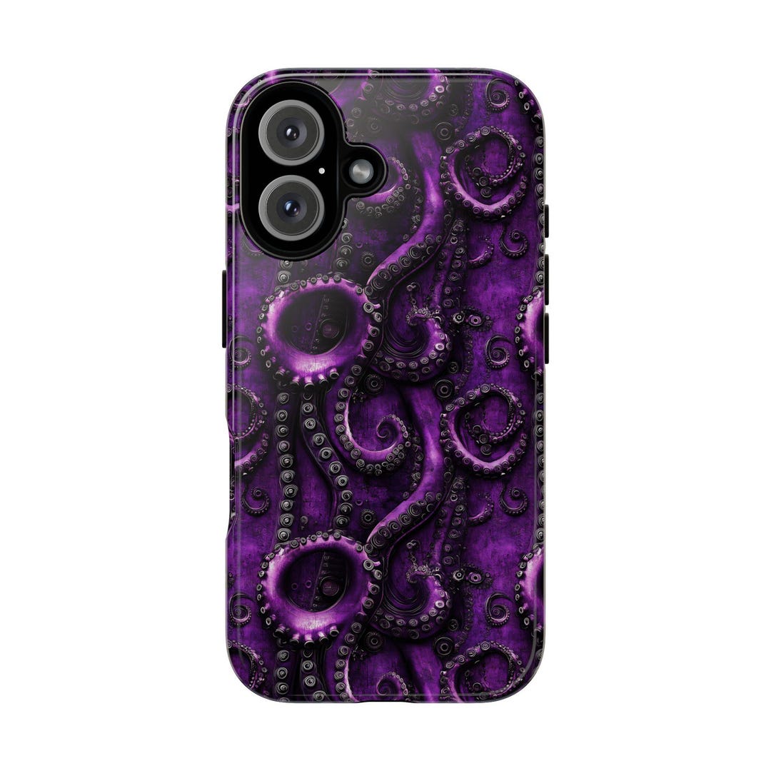 Octopus Phone Case Bling Aesthetic Phone Case Purple Octopus Gift ...