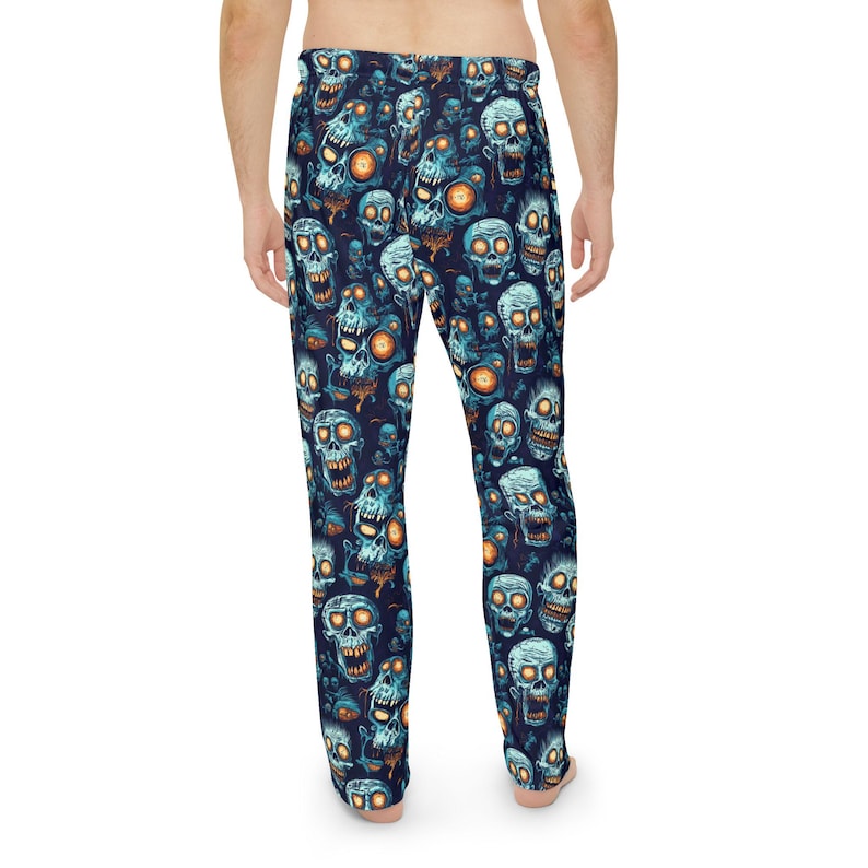 Zombies Men's Halloween Pajama Pants (AOP) Evil Zombies Skull Pajama ...