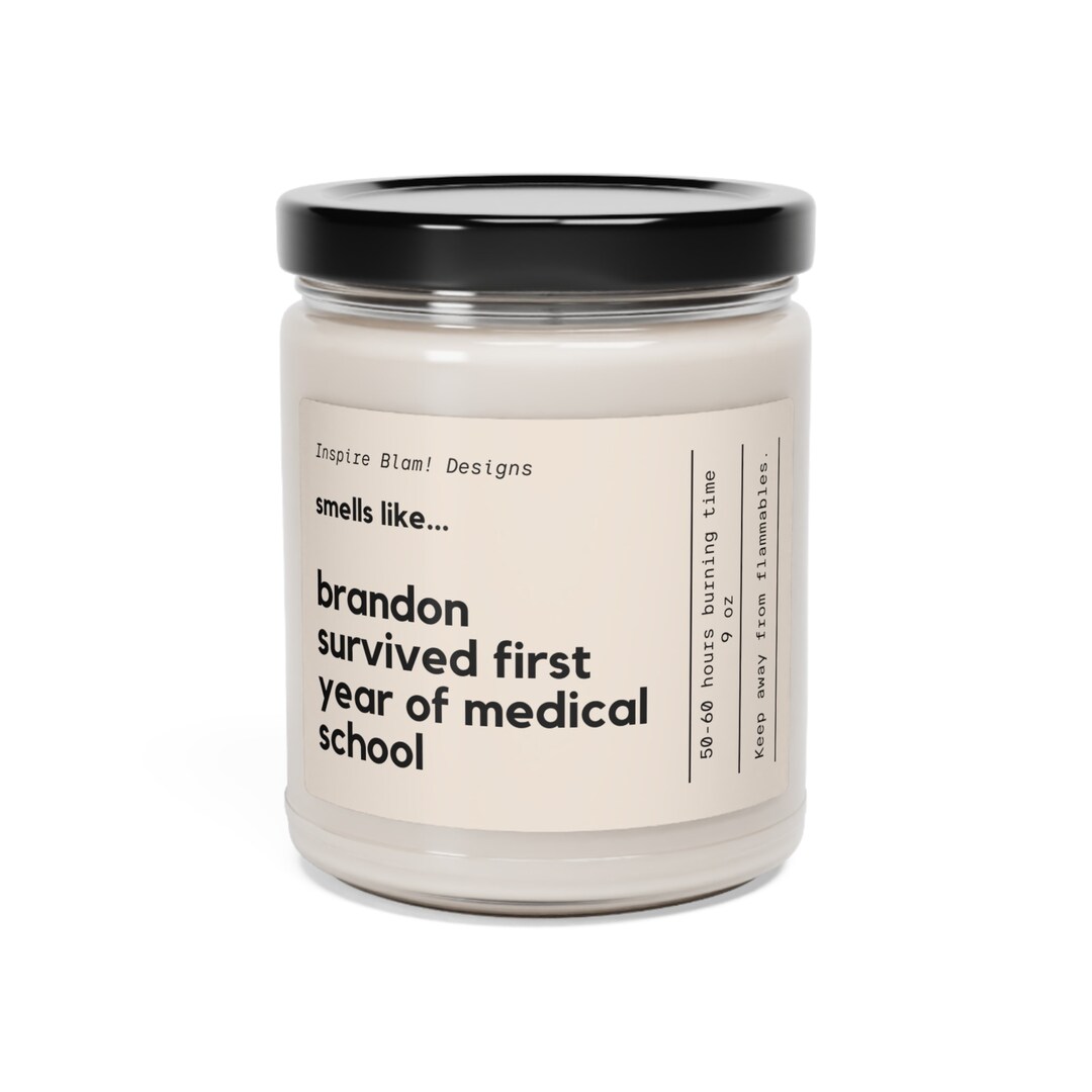Survived First Year of Medical School Soy Wax Candle 9oz Gift for ...