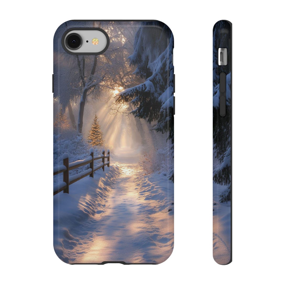 Vintage Winter Wonderland Christmas Phone Case White Christmas Phone ...