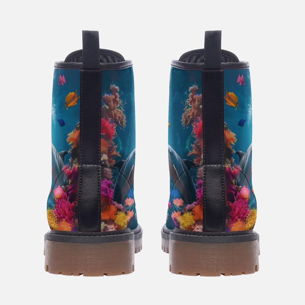 Ocean Boots Dolphin Boots Marine Life Boots Coral Reef Boots Marine ...
