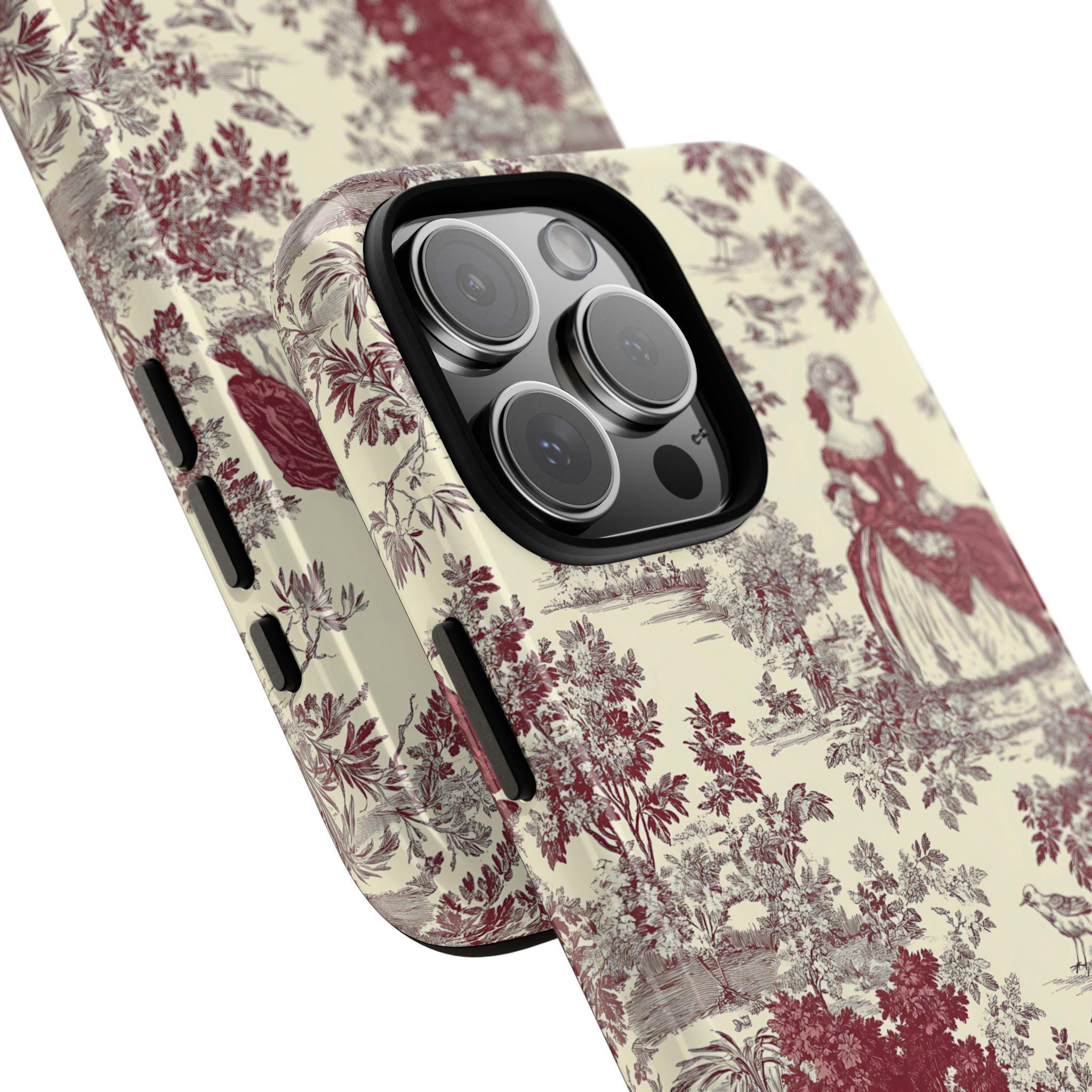Victorian-era French Floral Phone Case Toile De Jouy French Tough Phone ...