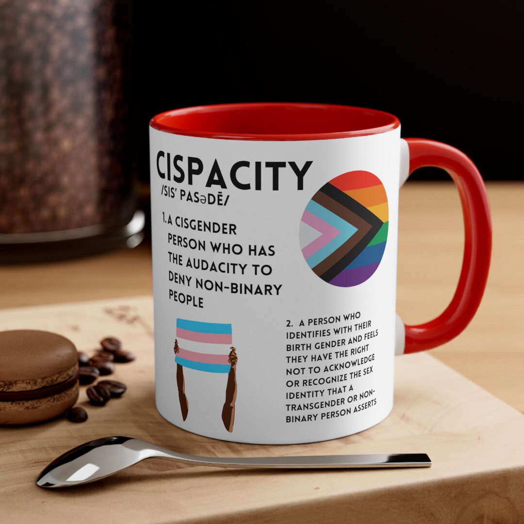Cispacity Mug Rainbow Non-binary Pride Mug LGBTQ+ Mug LGBTQ+ Gift Love ...
