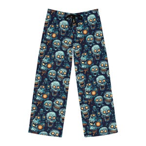 Zombies Men's Halloween Pajama Pants (AOP) Evil Zombies Skull Pajama ...